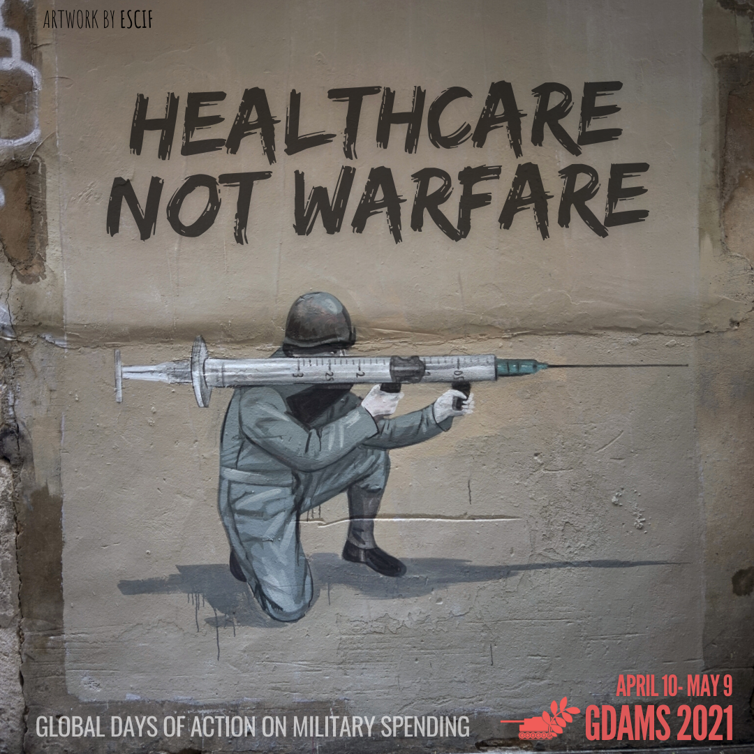 Social media images – Global Campaign on Military Spending UK